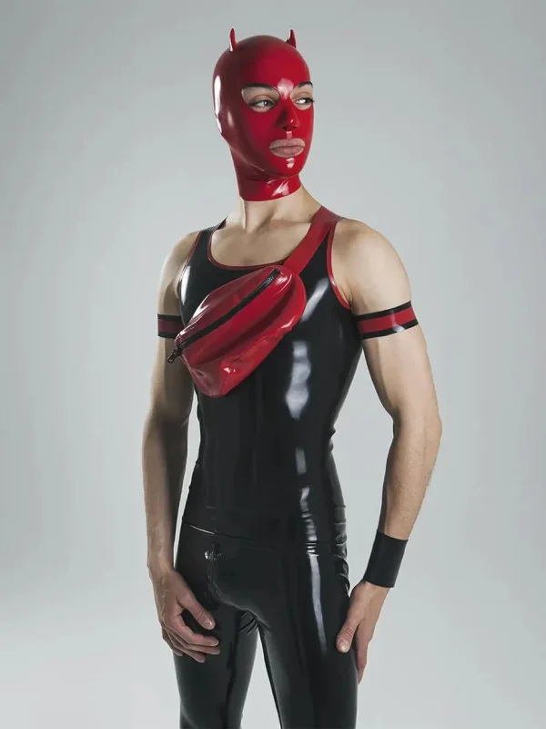 Latex Devil hood - Latex UK Shop