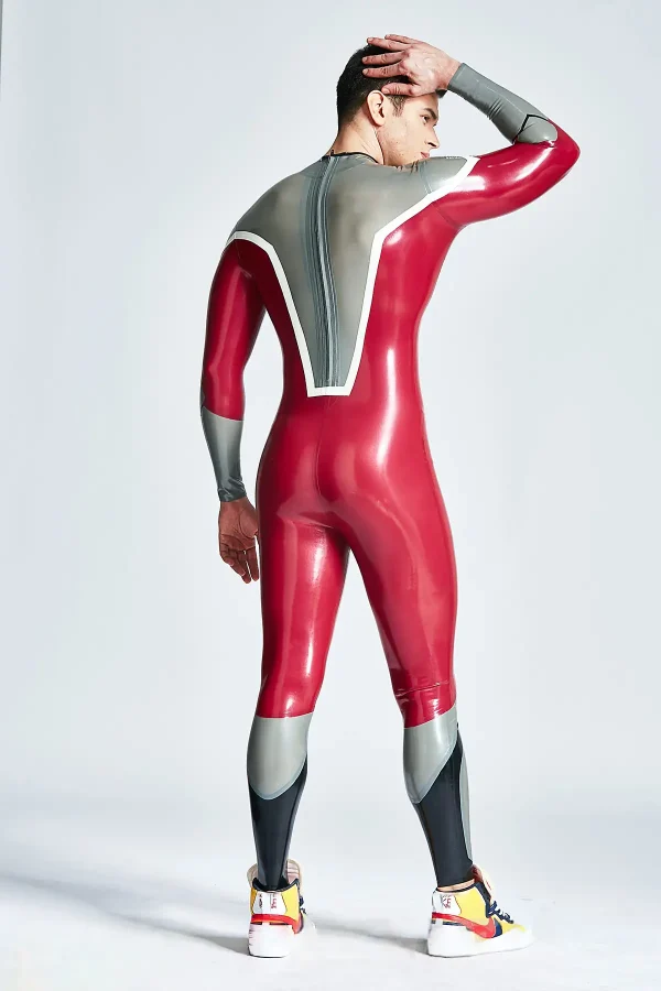 Latex Male Dynamo Back Zipper Catsuit - Latex UK Shop