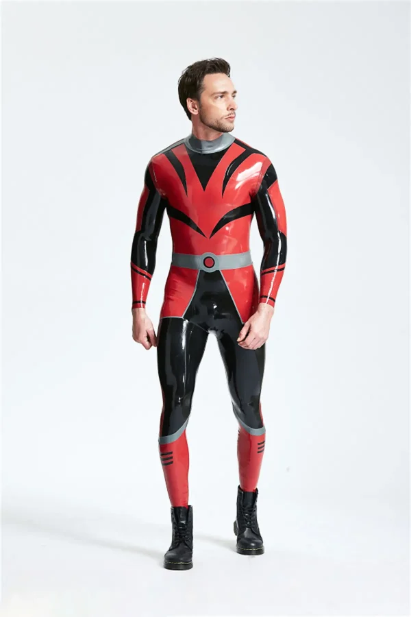 Latex Male Space Force Back Zip Catsuit - Latex UK Shop