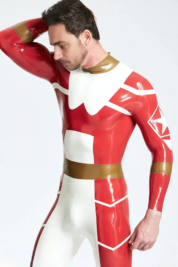Latex Male Starfighter Back Zip Catsuit - Latex UK Shop